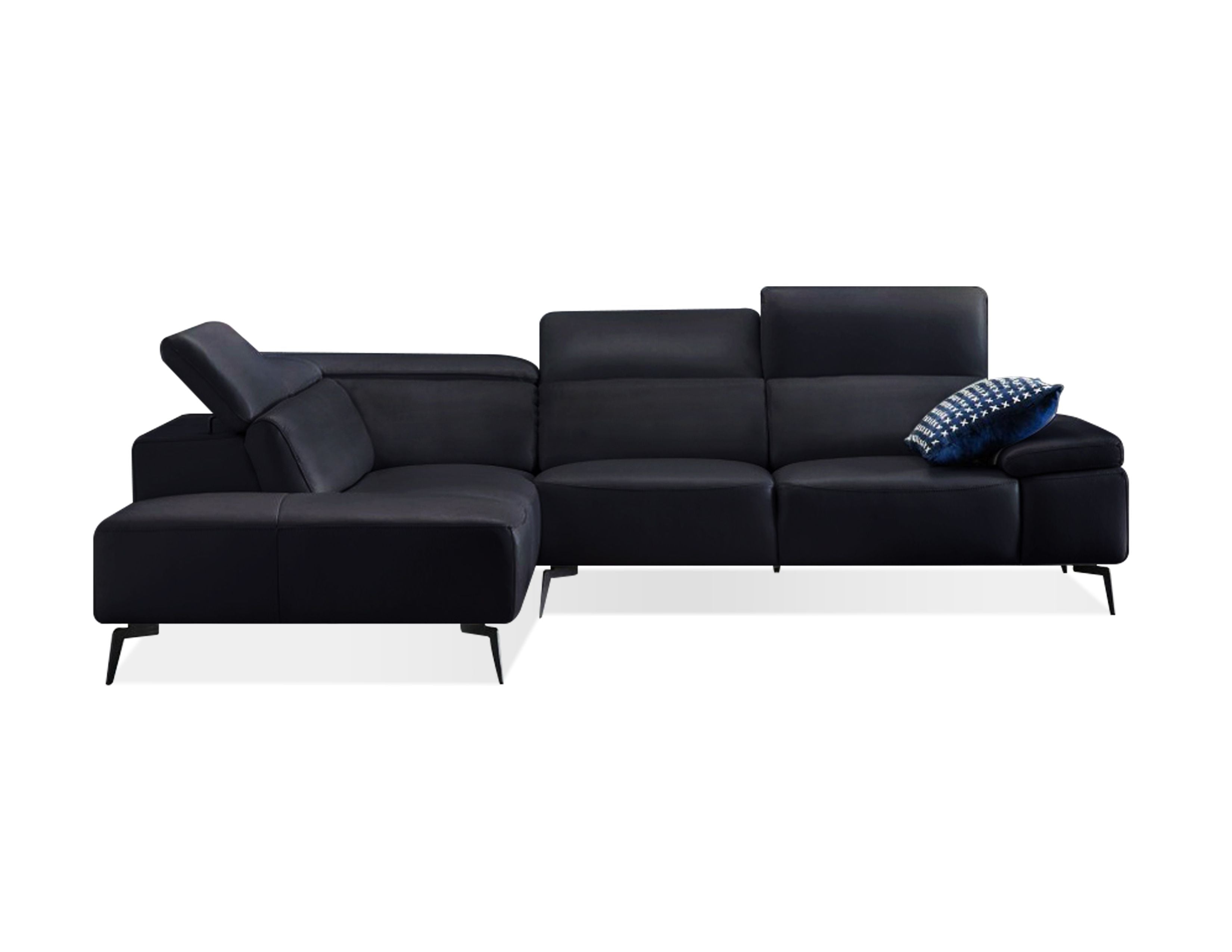 CAMELLO Leather Sectional in Black – Mobital Group