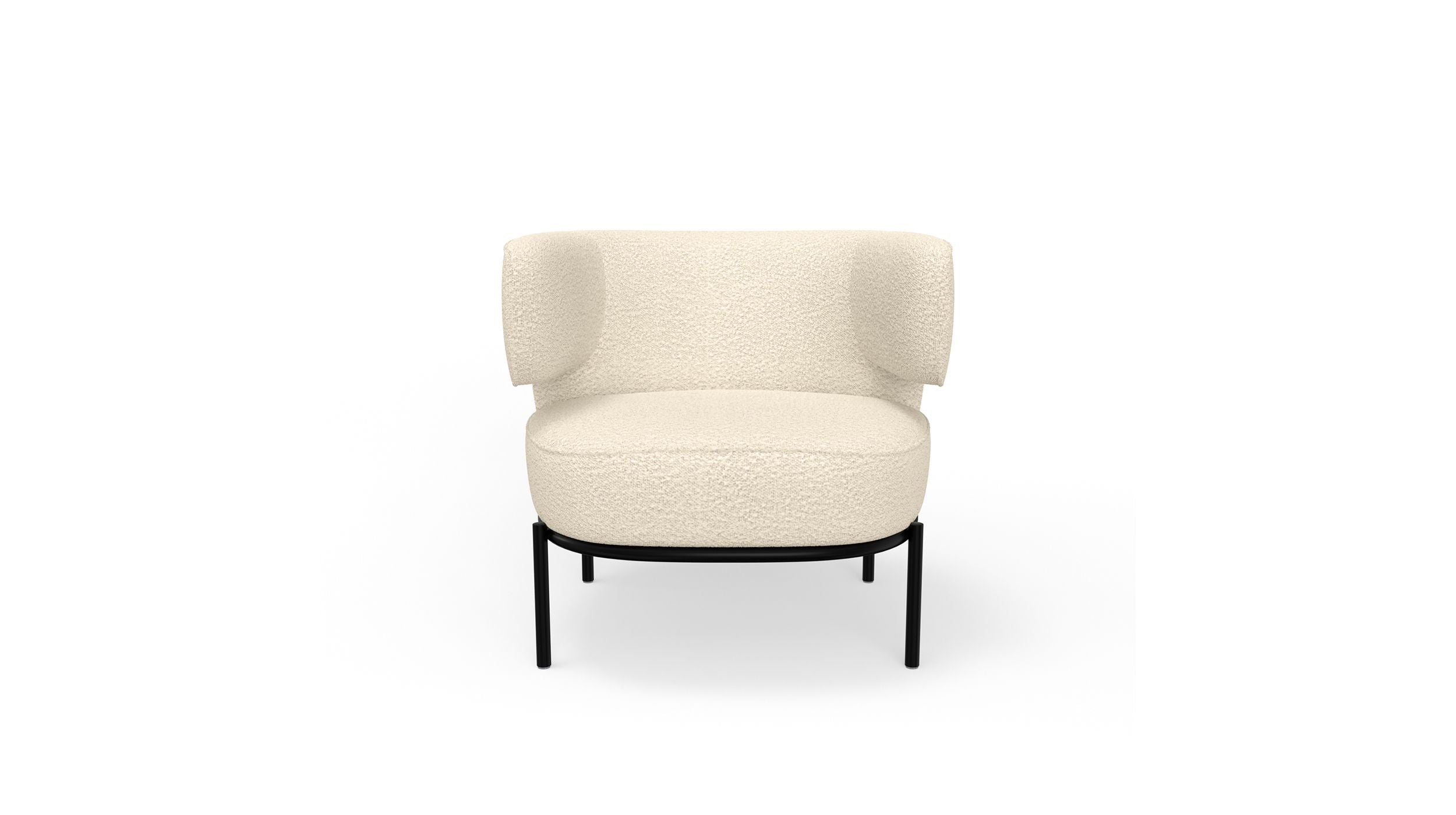 FINN Lounge Chair in Cream Boucle – Mobital Group